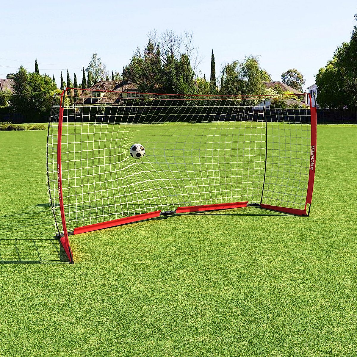Portable Soccer Goal Net for Teens/Adults - Quick Set-Up Soccer Net for Backyard（12 x 6 ft）