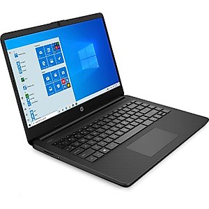 HP 2022 Stream 14inch Laptop, Intel Celeron N4020 Dual-Core Processor, 4GB DDR4 Memory, 128GB Storage(64GB eMMC+64GB Card), Webcam, Bluetooth, 1-Year Microsoft 365, Win10 S, Jet Black | NoCo Bundle