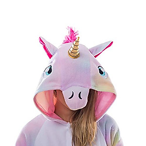 Spooktacular Creations Unicorn Onesie Costume Pajamas Adult (Small)