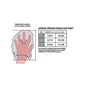 Speedo unisex adult Training Nemesis Contour swimming hand paddles, Multicolor, Small US