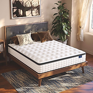 Vesgantti 12 Inch Hybrid Queen Mattress, Gel Memory Foam & Pocket Coils, Medium Firm, Plush Feel