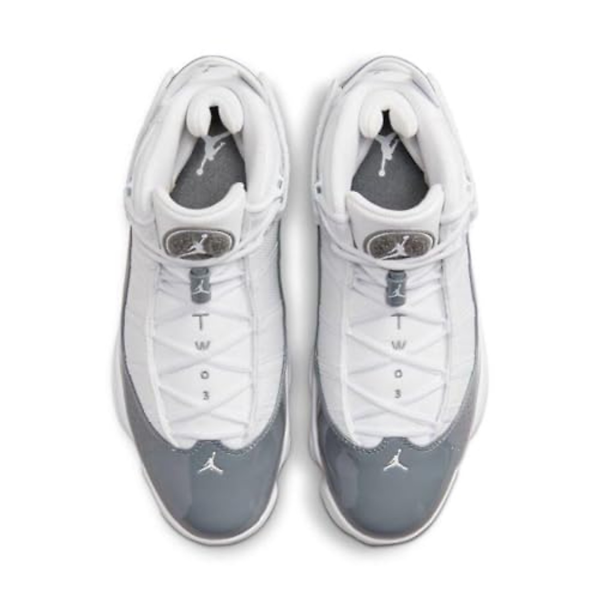 NIKE Jordan Air 6 Rings White-Cool-Grey-White, 8.5