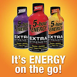 5-hour ENERGY Shot, Extra Strength Cherry, 1.93 Ounce, 12 Count