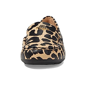 Coach Women's Marley Leopard Print Driver Driving Style Loafer, 10