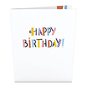 Lovepop Happy Birthday Present Pop-Up Card – Birthday Card with Pop-Up Gift – Handcrafted 3D Pop-Up Greeting Card – Birthday Card, 3.9 x 5”
