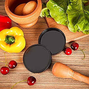 6 Pieces Black Plastic Keep Fresh Lid Parts Replacement Compatible with Magic Bullet 250W