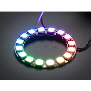 Adafruit Industries NeoPixel Ring - 16 x 5050 RGB LED with Integrated Drivers