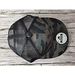 Classic Camo Flat Bill Brim Snapback Hat Visor Mesh Hats for Men Women, Hip Hop Baseball Cap Adjustable Dad Hat Trucker Hat Unisex