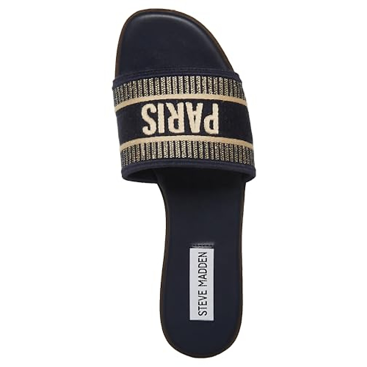 Steve Madden Women's Knox Sandal, Navy Multi, 9