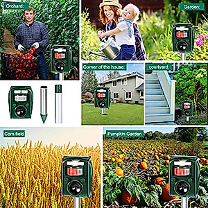 vboer Outdoor Solar Electronic Equipment ，Protect Garden, Lawn and Orchard Farm