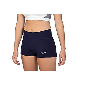 Mizuno Women's Apex 2.5" Inseam Volleyball Short, Navy, Medium
