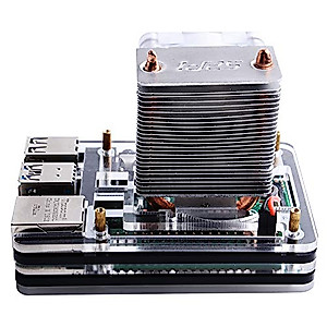 GeeekPi Case with ICE Tower Cooler for Raspberry Pi 4, Pi 4 Case with Fan and Aluminum Heatsink for Raspberry Pi 4 Model B