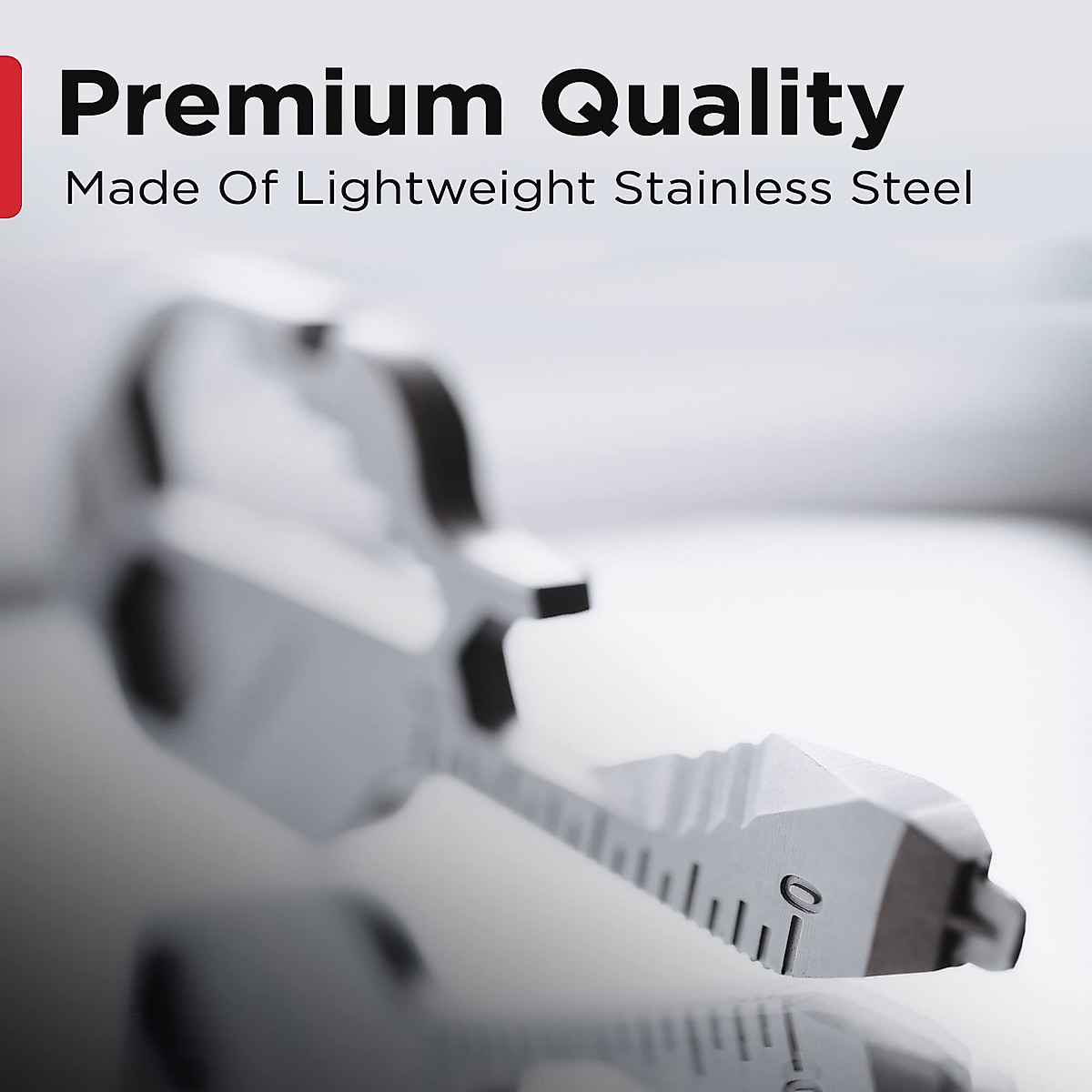 KeySmart Keychain Multitool - Bottle Opener Keychain TSA Approved, 16-in-1 Multifunction Key Shaped Pocket Multi-Tool, Keychain for Men Gift - AllTul Ghost