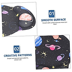 Ergonomic Pad Bowl Pad Keyboard Wrist Support Desktop Mat Pad Mat for Desk Pad with Wrist Support Print Pads Rest Pad Mousepad with Wrist Rest Padded Pad Sponge Pad Silica Gel Pad