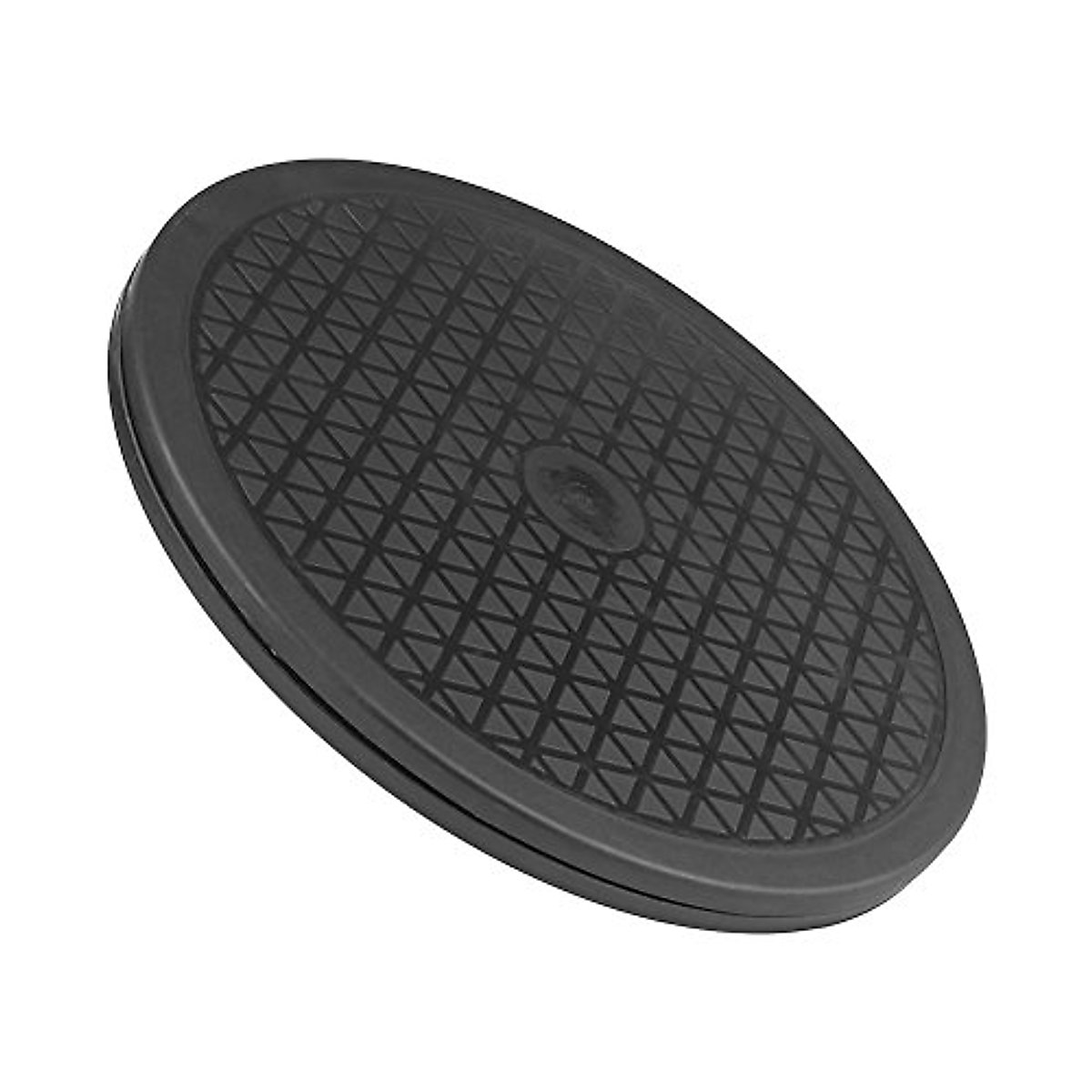 360 Degrees 10Inch Rotating Platform Model Making Spray Painting Turntable Stand 25cm Black Lazy Turntable Rotating Base Stand with Non Scratch Grooves for Display Collection, TV LCD Monitor