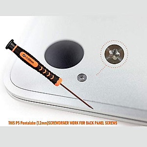 Repair Tool Kit for MacBook, TECKMAN Macbook Screwdriver Set with P5 Pentalobe Screwdriver,T5 Torx and Ph000 Phillips Screwdrivers for MacBook Air & Pro with Retina