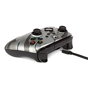 PowerA Enhanced Wired Controller for Xbox Series X|S - Metallic Arctic Camo, gamepad, wired video game controller, gaming controller, Xbox Series X|S