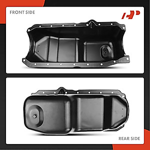 A-Premium Engine Oil Pan Sump with Drain Plug Compatible with Mercruiser OMC Yamaha Marine