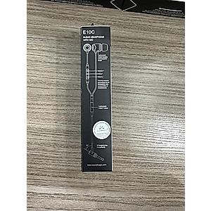 SoundMAGIC E10C Wired Earbuds with Microphone HiFi Stereo Earphones Noise Isolating in Ear Headphones Powerful Bass Tangle Free Cord Gunmetal