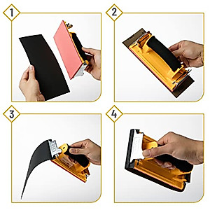 Bates- Sand Paper with Handle, 36 Pack, Sand Paper Set, Sandpaper, Sandpaper Assortment, Sand Paper Variety, Sanding Block, Sandpaper Block, Sandpaper for Wood, Automotive Sandpaper, Sand Block