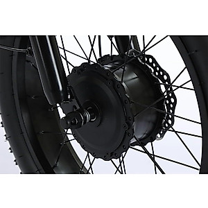 CNAOHGHN 500W Motor Electric Tricycle Comes , 48V Single Speed Removable Battery Fat Tire Trike Seniors Cycling 3 Wheels E-Bike with Carry Cargo Front&Rear Big Basket