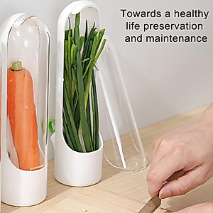 2pcs Herb Saver for Refrigerator Herb Saver Pod Asparagus Container For Fridge Cilantro Containers for Refrigerator Herb Keeper for Cilantro, Parsley(as shown)