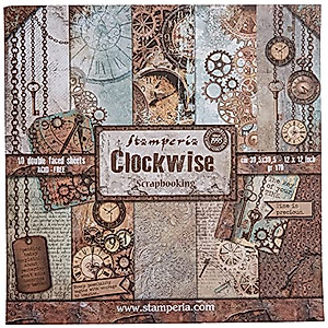 Stamperia Intl Scrapbooking Paper, Multicolor 10 Pack