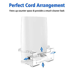 HomeMount for Netgear Orbi Wall Mount - Wall Mounting Bracket Kit Compatible with Orbi Tri-Band Router,Satellite,RBS50,LBR20,RBK50V,RBK23,RBK50,RBS20,AC2200,AC3000 (Clear 2Pack)