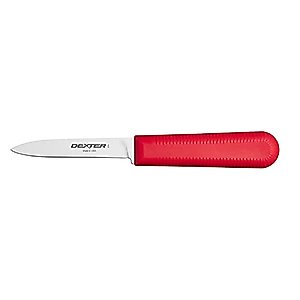 Dexter-Russell Paring Knife, Cook's Style Parer, 3-1/2" Blade. Red