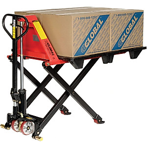 Global Industrial Manual High Lift Skid Jack Truck, 27 x 45, 2200 Lb. Capacity