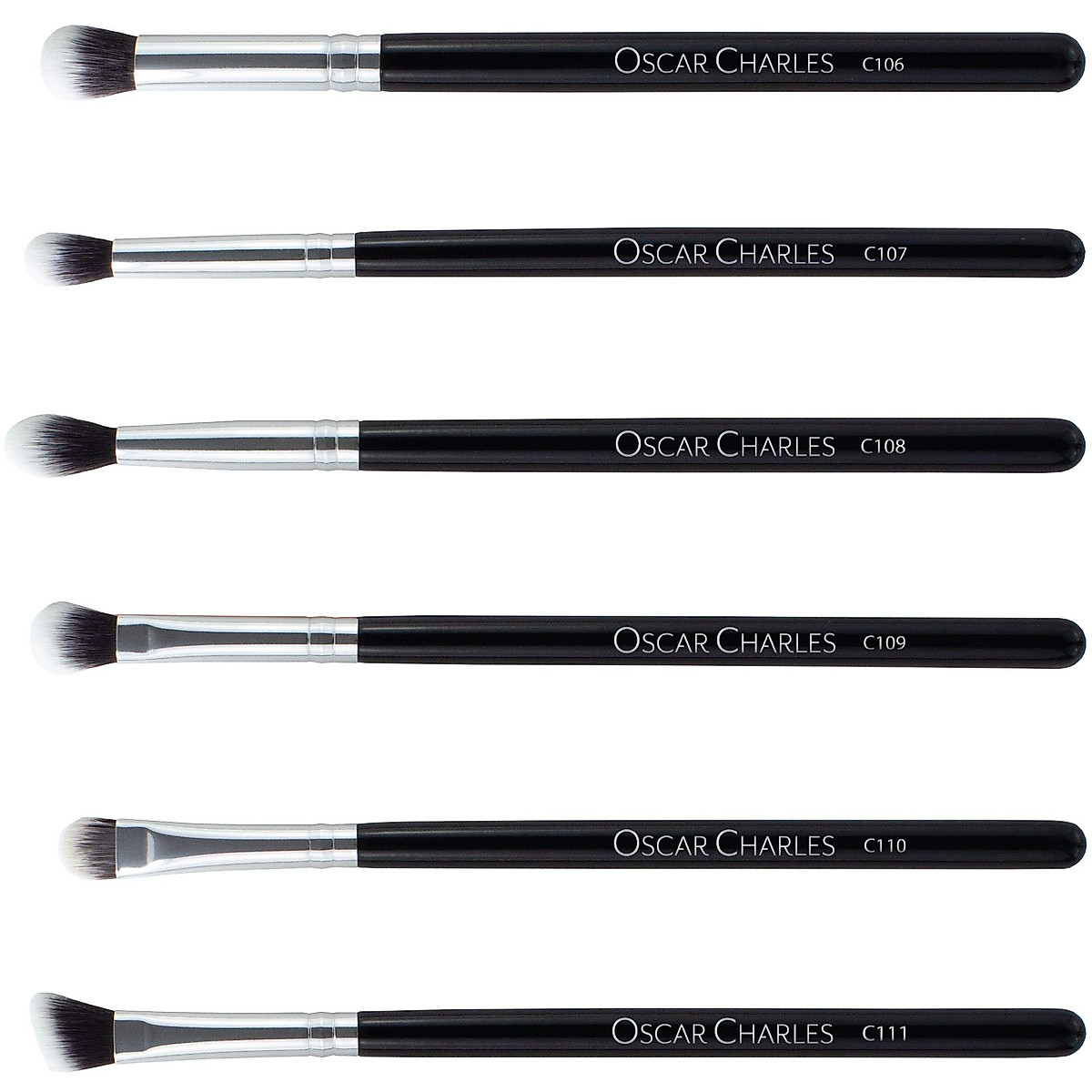 Oscar Charles 17 Piece Professional Makeup Brush Set: Make up brushes with Case, Beauty Blender, Brush Cleaner, Product Guide and Gift Box