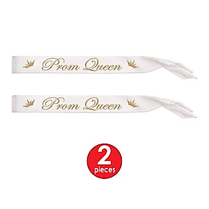Prom Queen Satin Sash Pack of 2