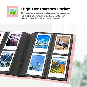 192 Pockets Album for Fujifilm Instax Mini Camera, Polaroid Instant Cameras, Photo Albums for Fujifilm Instax Mini 11 90 70 9 8 LiPlay Instant Film Cameras, 2x3 Photo Album (Pink)