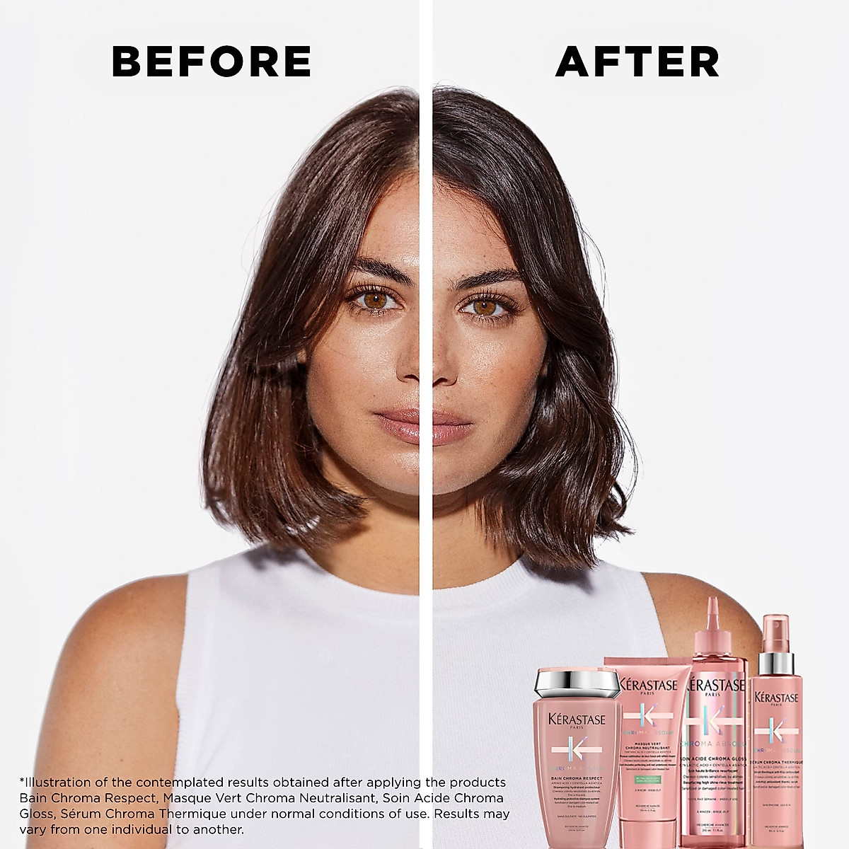 Kerastase Chroma Absolu Chroma Respect Shampoo Riche | For Sensitized or Damaged Color-Treated Hair | Protects and Nourishes | Medium To Thick Hair | With Lactic Acid | 2.7 Fl Oz