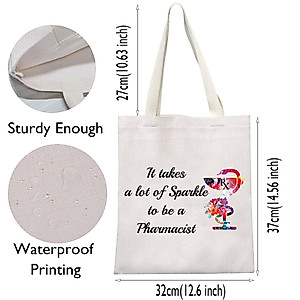 VAMSII Pharmacist Tote Bag RX Gift Pharmacy Technician Gift Pharmacy Reusable Shopping Bag Doctor RX Student Graduation Gift (TOTE BAG)