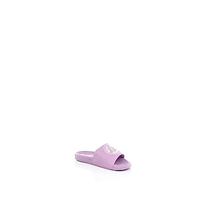 Versace Jeans Couture Lavender Signature Logo Pool Slide -6 for womens
