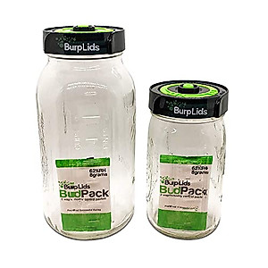Burp Lids Bud Pack | 62% RH 2-Way Humidity Control | Size 8g Protects Up to 1 Ounce (30 Grams) Flower | Prevent Terpene Loss Over Drying and Molding | 12-Count Resealable Bag