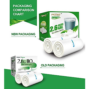 Small Clear Trash Bags FORID 2.6 Gallon Garbage Bags Wastebasket Bin Liners 110 Count Plastic Trash Bags for Bathroom Bedroom Office Garbage Can 10 Liters - Durable & Thick Trash Bag