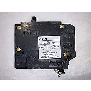 Cutler-Hammer BRP115AF Eaton 15 amps Combination AFCI Single Pole Circuit Breaker, Black