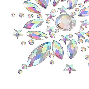 Rhinestone Face Gems Body Jewelry Stickers Rhinestone Women Bra Breast Pasties Carnival Party Body Stickers