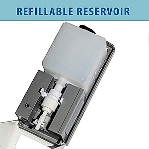 iTouchless Sensor Sanitizer Dispenser with Wall Mount, 1000 ml Capacity, Accommodates Gel, Liquid, Alcohol, Touchless and Automatic for Enhanced Hygiene in Lobbies, Stores, Schools, Healthcare