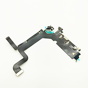 Charging Port Board Dock Connector Flex Cable Replacement Compatible with iPhone 14 Pro Max 6.7inch (White)