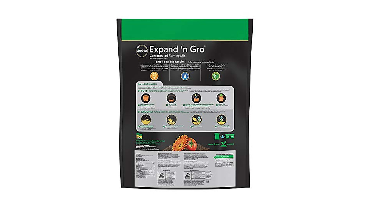 Miracle-Gro Expand 'n Gro Planting Mix – Grow 3X Bigger Plants