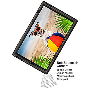 BobjGear Bobj Rugged Tablet Case for Lenovo Tab M10 HD 2nd Gen 10.1 inch Models TB-X306F, TB-X306X Kid Friendly (Bold Black)
