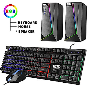 Lenovo ThinkCentre Computer Desktop PC, Intel Core i5 4th Gen, 16GB RAM, 2TB HDD, MTG New 20 inch LED Monitor, RGB Speaker and Keyboard Mouse, WiFi, Windows 10 Pro (Renewed)