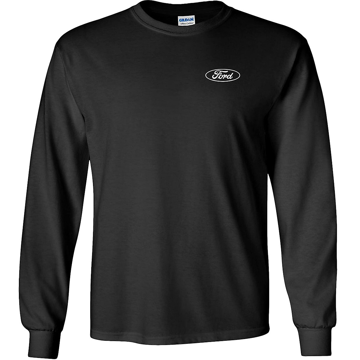 Fair Game Ford Performance Logo Long Sleeve Shirt GT Racing Design Mustang Mach 1-Black-XL