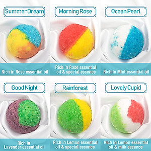 INTEYE Organic Bath Bombs Gift Set, 24 Handmade Fizzies Rich in Essential Oil, Moisturize Dry Skin, Gifts idea for Kids, Her/Him, Wife/Girlfriend, Birthday, Christmas, Mothers Day