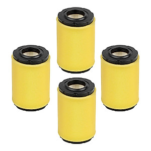 4 Pack Air Filter 591334 796031 Lawn Mower Engine Filters For 594201 797704 Replacement Plus Foam Pre-Cleaners