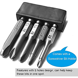 Triwing Screwdriver Bits Set 5 Sizes Y0 Y1 Y2 Y3 Y4, SKZIRI 5in1 3 Point Y-Shaped Y Tip Screwdriver Bit Triwing Bits Set Magnetic Point