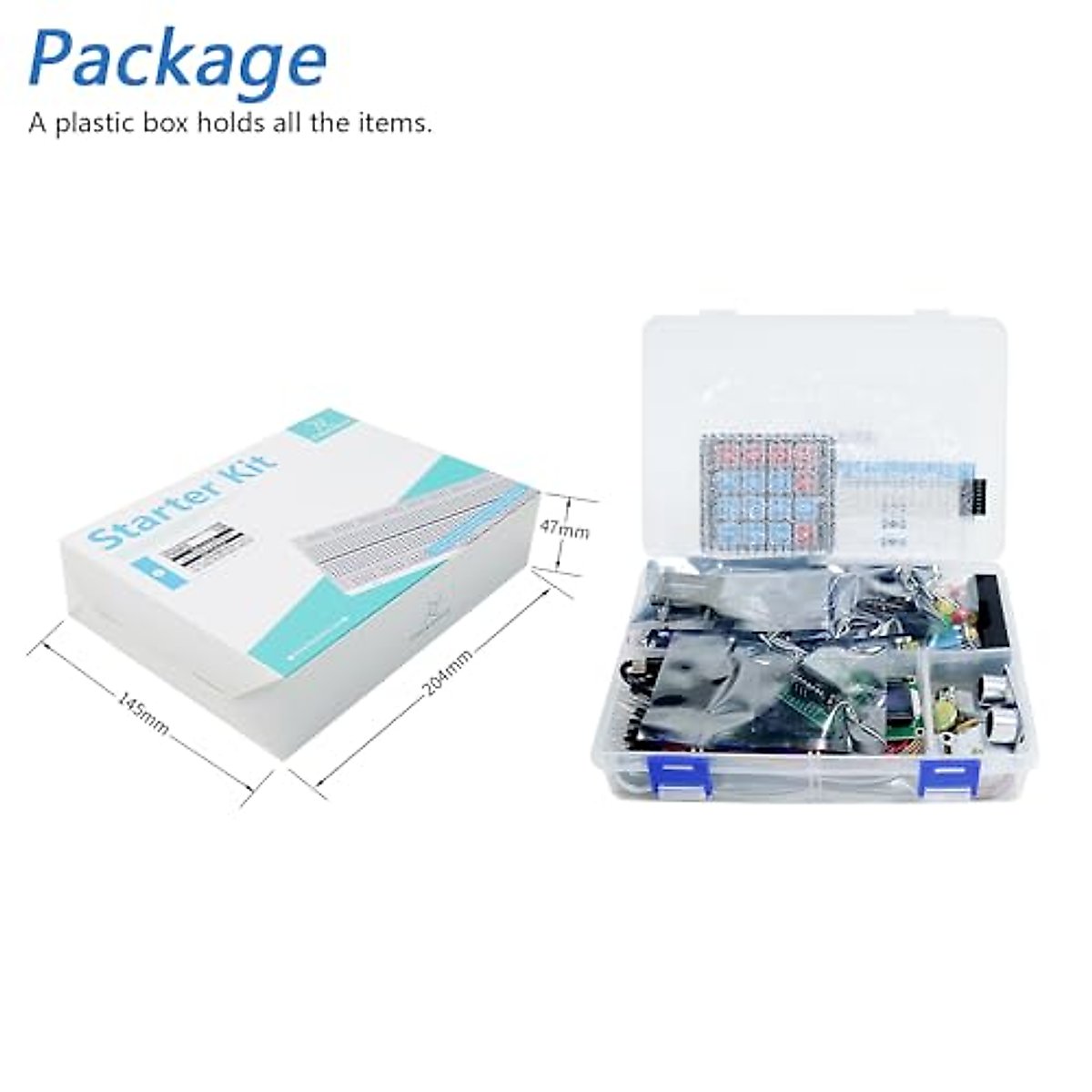 Freenove Ultimate Starter Kit for ESP8266 (Included) (Compatible with Arduino IDE), ESP-12S Onboard Wi-Fi, MicroPython C Code, 714-Page Detailed Tutorial, 218 Items, 109 Projects
